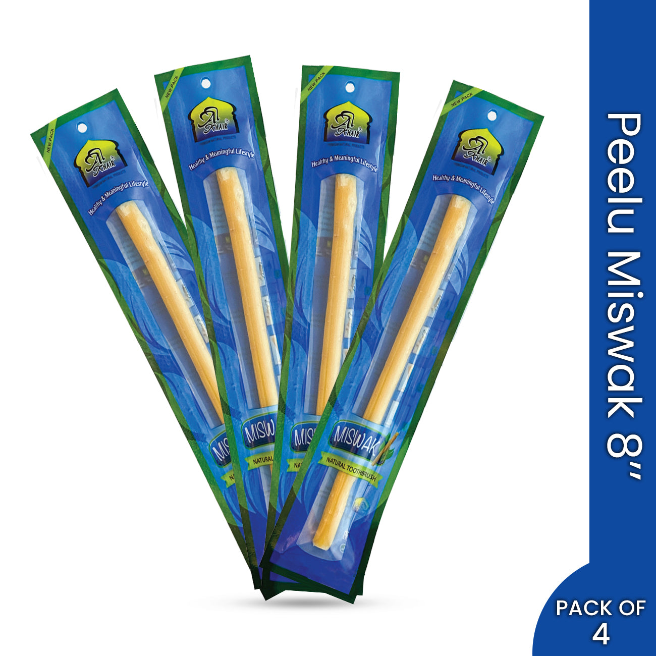 Peelu Miswak 8 Inch ( Pack of 4) – AL Khair Premium Natural Products